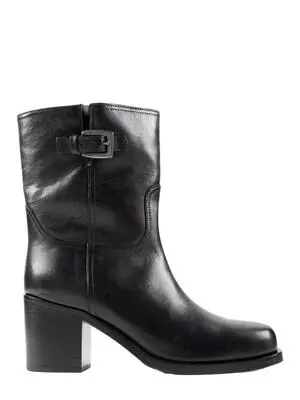 STAUD Buckle-detail Block-heel Boots