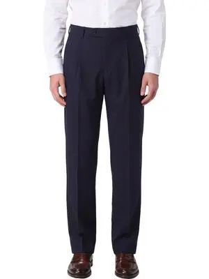GIORGIO ARMANI Straight-leg Virgin Wool Tailored Trousers With Pleats