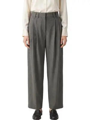 BRUNELLO CUCINELLI High-waisted Tailored Trousers In Wool Blend
