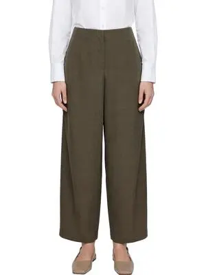 Jacquemus High-waisted Wide-leg Virgin Wool Trousers - Grey