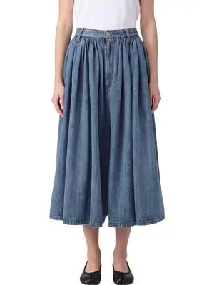 MAISON MARGIELA Mid-rise Cotton Denim Bermuda Shorts With Belt Loops Blue