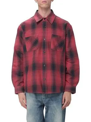 Our Legacy Relaxed Fit Check Cotton Shirt With Chest Patch Pocket - Red