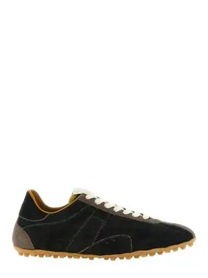 MAISON MARGIELA Sprinters Low-top Sneakers In Leather And Suede With A Bi Abstract Design - Multicolor