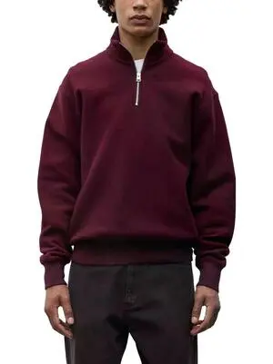 Norse Projects Flossil Quarter-zip Sweater Red