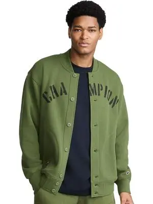 Champion Fleece Baseball Jacket - Chive