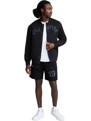 Champion Fleece Baseball Jacket - Black