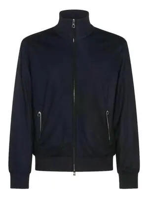 MONTECORE High-neck Zip-up Jacket - Blue