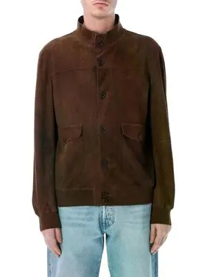 SWD BY S.W.O.R.D. Perforated Suede Jacket