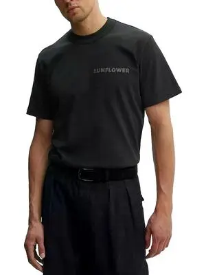 SUNFLOWER Logo-print T-shirt - Black