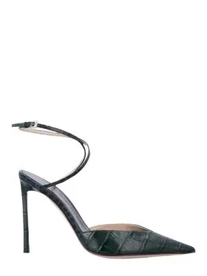 TOM FORD Selen Crocodile-effect Leather Pumps - Green