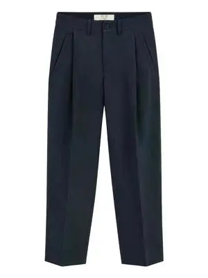 Seventy Pleated Straight-leg Trousers - Blue