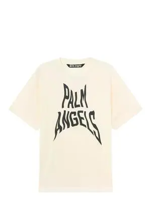 Palm Angels Palm Distorted T-shirt - Neutrals