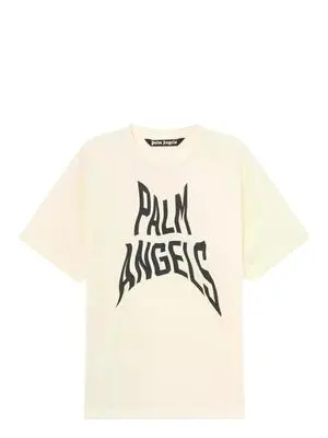 Palm Angels Palm Distorted T-shirt - Neutrals