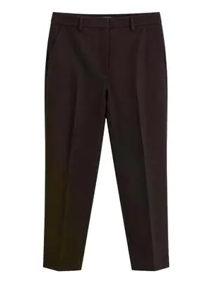 Seventy Pressed-crease Straight-leg Trousers - Brown