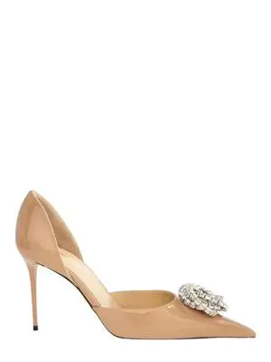 Mach & Mach Galaxy Crystal-embellished D'orsay Pumps - Neutrals