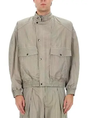 MARANT Vertical-stripe Short Jacket