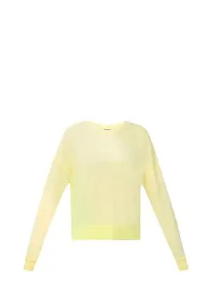 Sweaty Betty After Class Drop-shoulder Thumb-slot Sweatshirt - Yellow