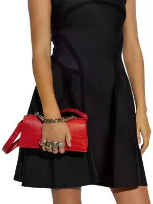 ALEXANDER MCQUEEN Mini Jewelled Croc-effect Tote Bag