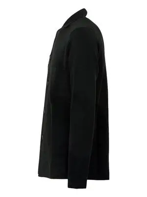 FILIPPO DE LAURENTIIS Field Jacket Wool Cardigan - Black