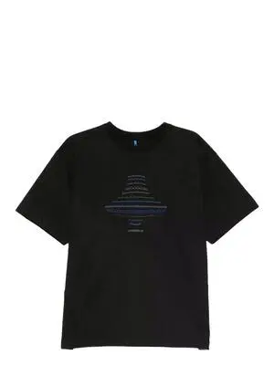 ADER ERROR Logo Embroidered T-shirt - Black