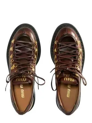 MIU MIU Leather Loafers