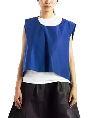 LII Sleeveless Double-layer Top - Blue