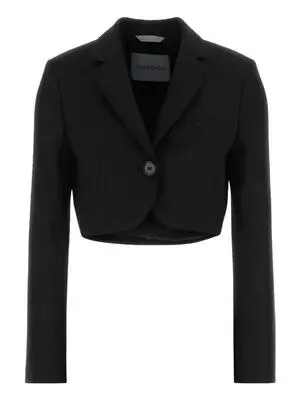Balenciaga Cropped Single-breasted Jacket - Black
