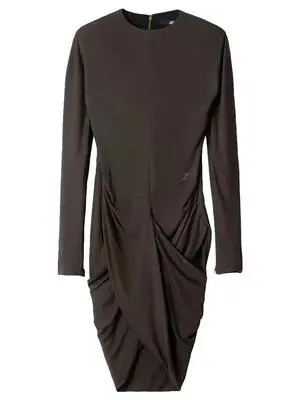 JACQUEMUS Draped Long-sleeve Mini Dress