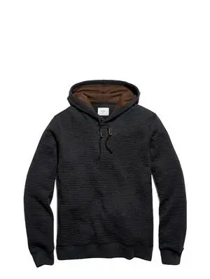 Billy Reid Box Quilt Hoodie - Black