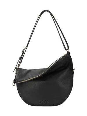 DEADLY PONIES Leopard Hobo Black
