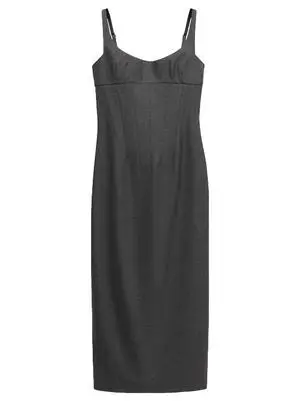 MANGO Decorative Seam Midi Dress