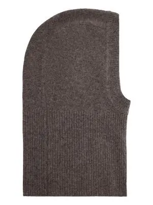 Mango Wool And Cashmere Blend Balaclava - Medium Brown