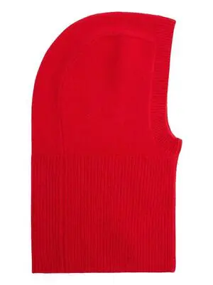 Mango Wool And Cashmere Blend Balaclava - Red