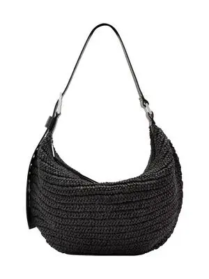 ALLSAINTS Luna Woven Leather Shoulder Bag