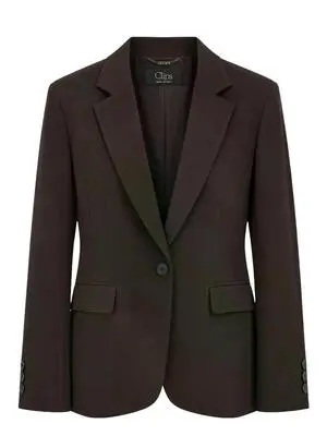 CLIPS Single-breasted Notched-lapels Jacket - Brown