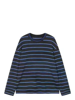 JNBY Stripe-print Long-sleeve T-shirt - Blue