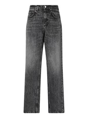 DEPARTMENT 5 Logo-patch Wide-leg Jeans - Grey