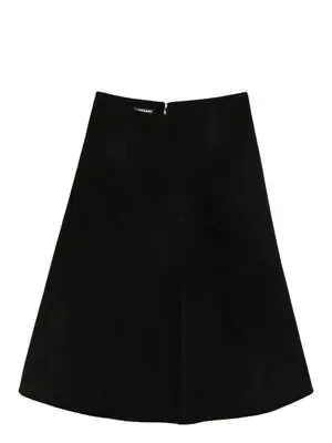 SUSANNE BOMMER A-line Zip-fastening Midi Skirt - Black