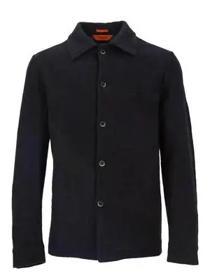 Barena Venezia Cedrone Wool Overshirt - Blue