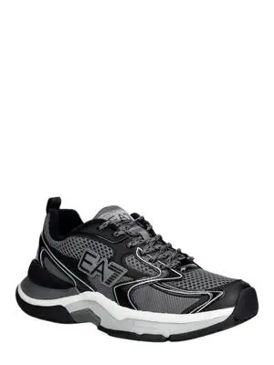 EA7 Logo-patch Mesh Sneakers