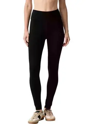EA7 Logo-print Leggings - Black