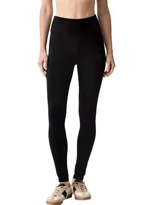 EA7 Logo-print Leggings - Black