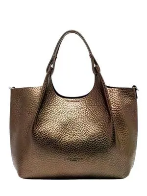 GIANNI CHIARINI Dua Metallic Leather Tote Bag