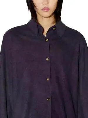 Liviana Conti Button-down Long-sleeve Shirt - Blue