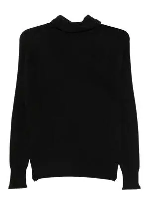 C.T.PLAGE Cashmere Roll-neck Sweater - Black