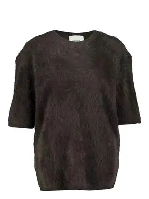 LISA YANG Maren Brushed-cashmere Sweater - Brown