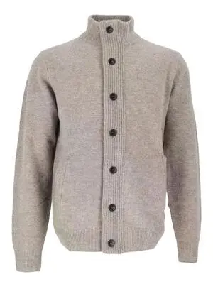 Barbour Essential Patch Zip-up Cardigan - Grey