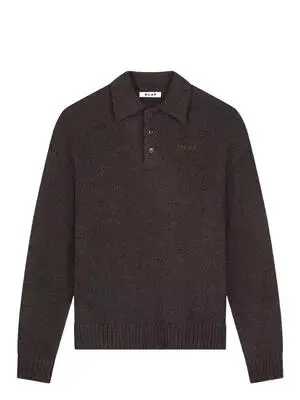 OLAF Long-sleeve Polo Shirt - Brown