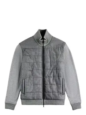 FAY Quilted Ribbed-trim Jacket