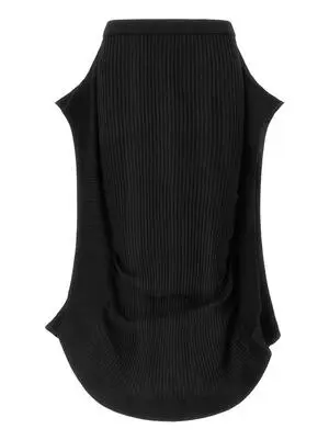 Issey Miyake Prance Ribbed-knit Maxi Skirt - Black